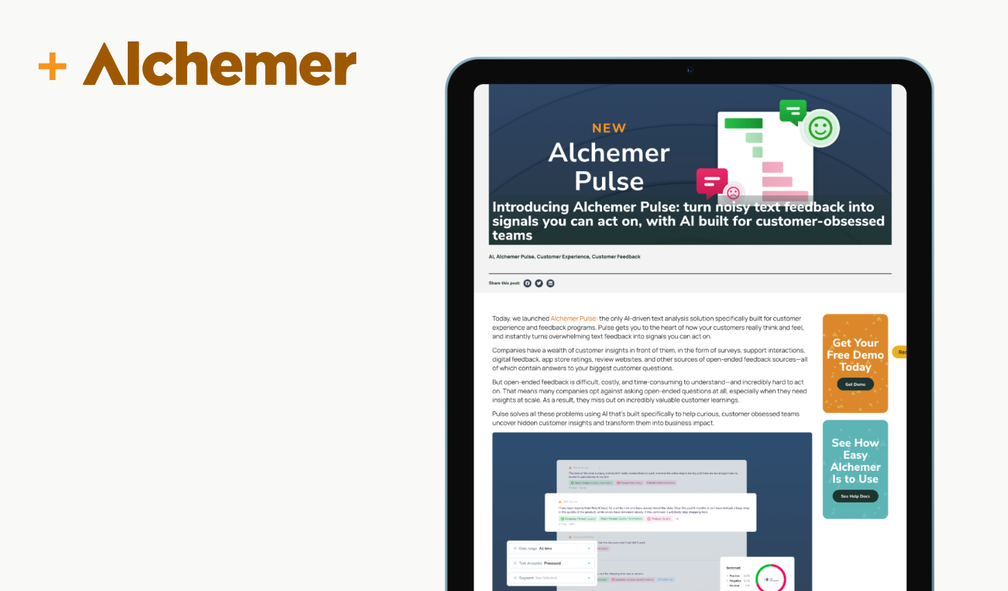 Enhance CX with Alchemer for Food & Beverage